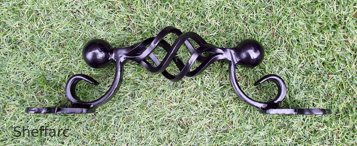 Ornamental wrought iron metal grab handle mobility aid - rail - bar ...
