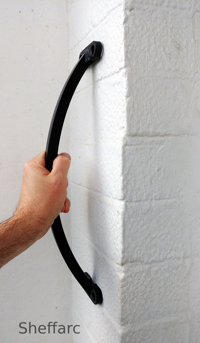 Arched wrought iron metal mobility aid grab handle - rail - bar - styl ...