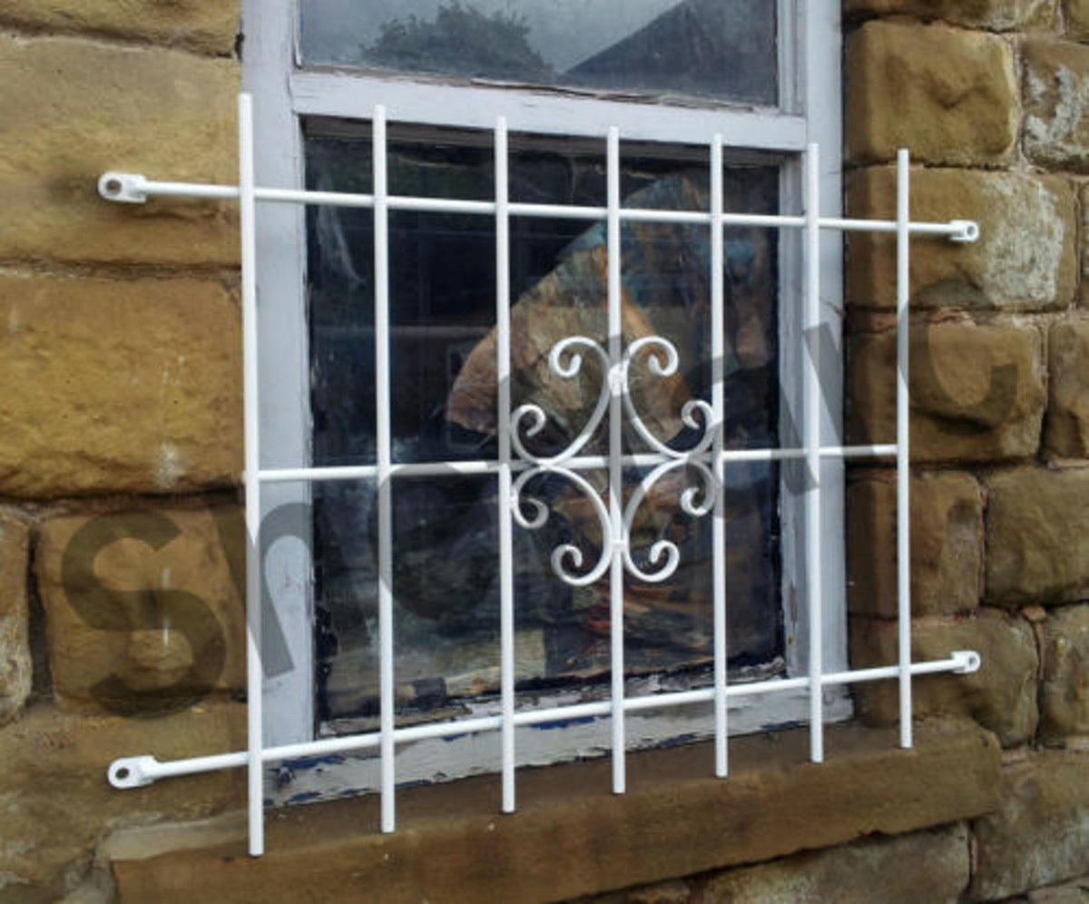 Window security grilles for garage, office and home, raised or flat fi ...