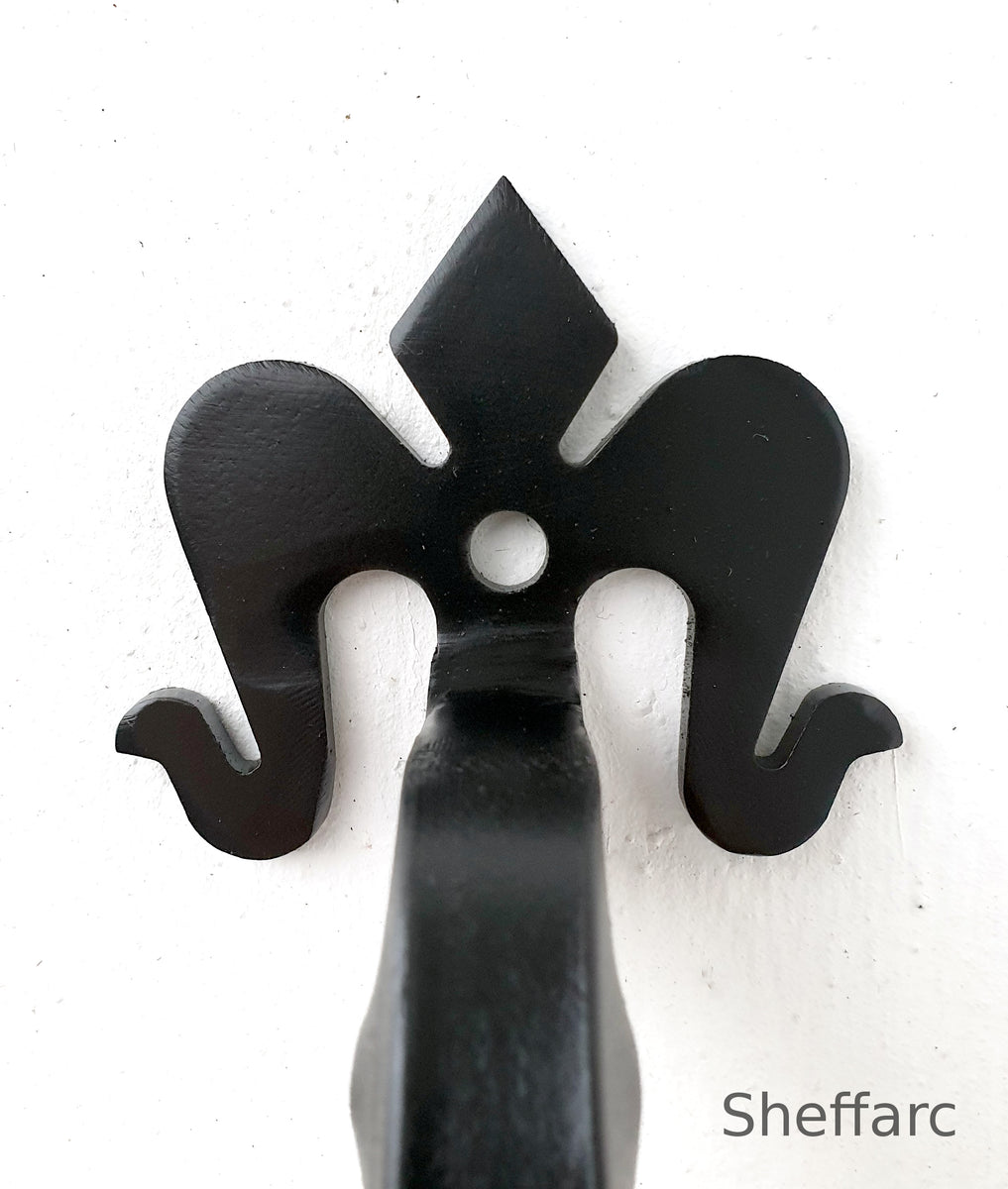 Ornamental wrought iron mobility aid grab handle - rail - bar - style ...